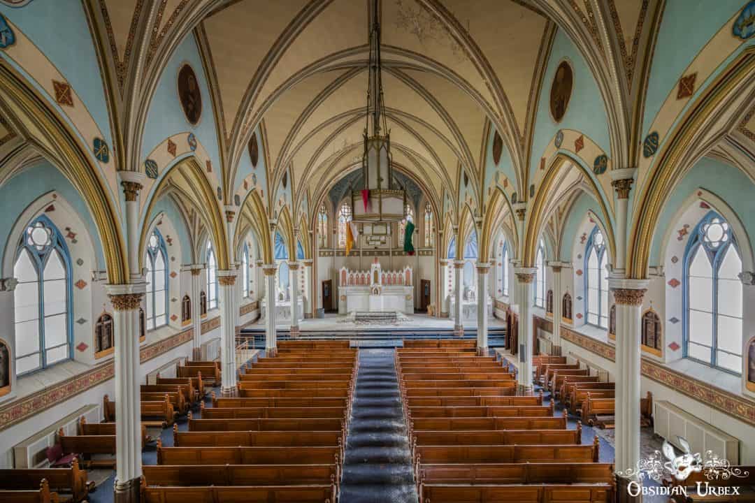 Blue Church and Parish School, USA - Obsidian Urbex Photography | Urban ...