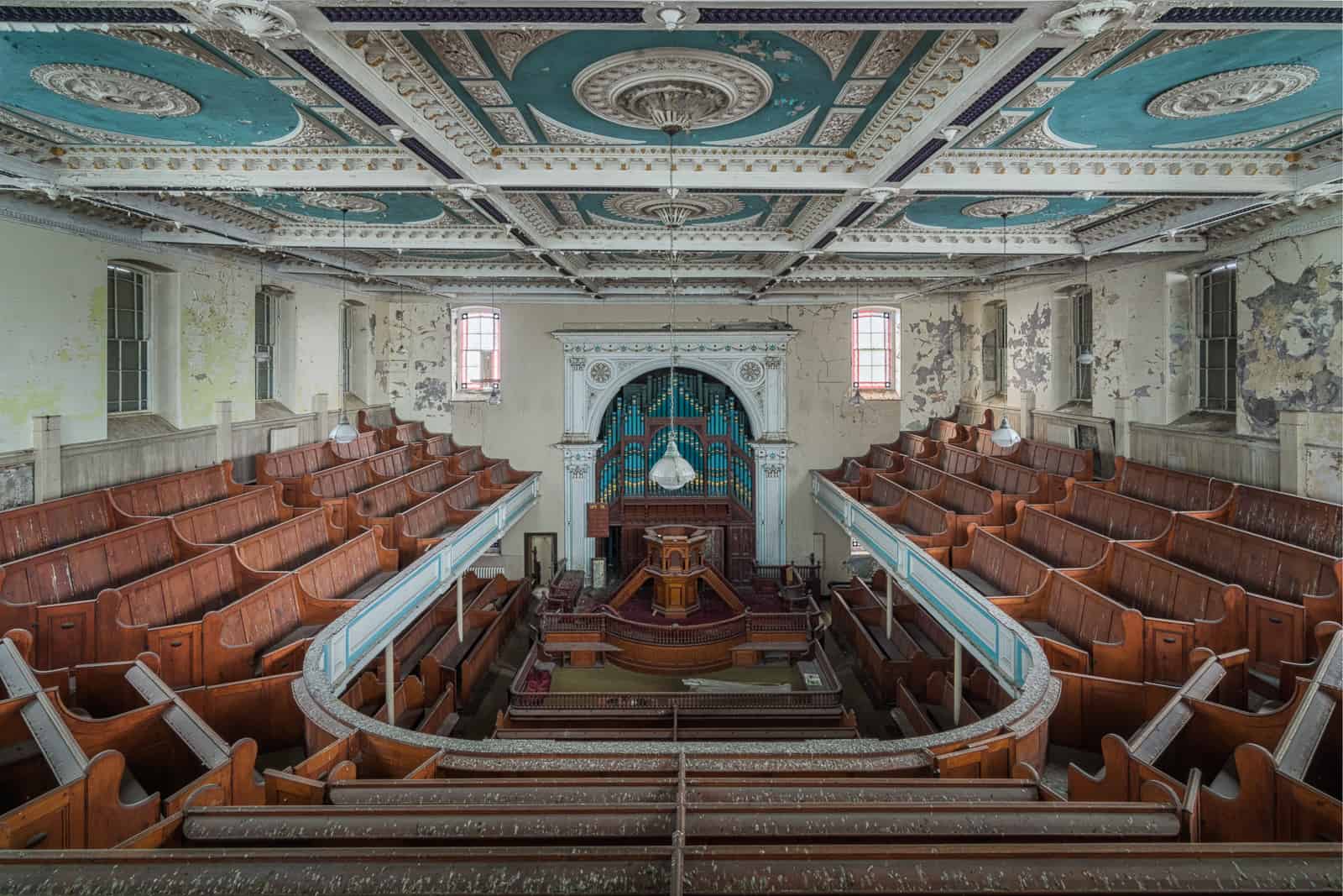 Turquoise Organ Chapel, Wales - Obsidian Urbex Photography | Urban ...