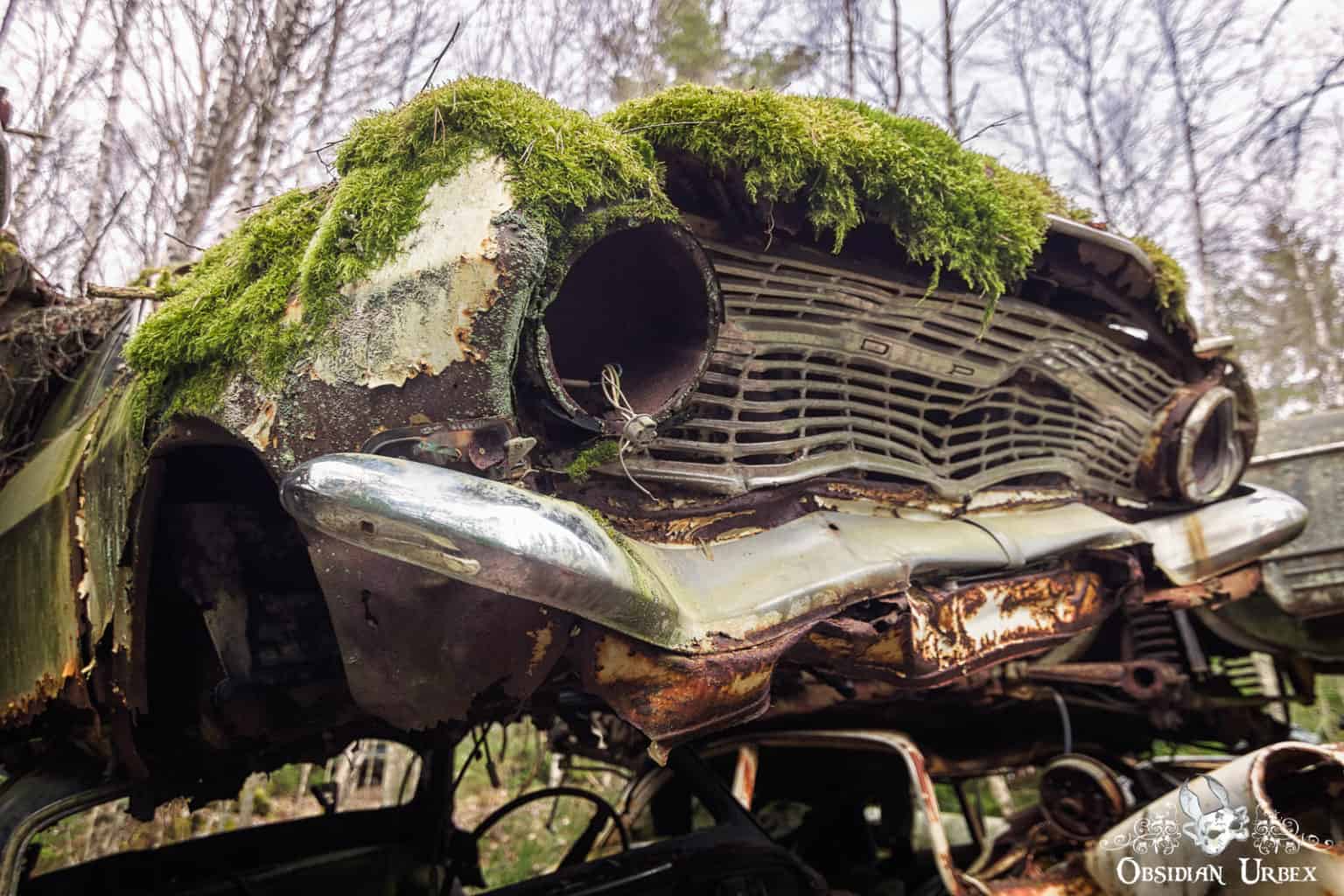 Classic Car Cemetery In The Forest, Sweden - Obsidian Urbex Photography ...