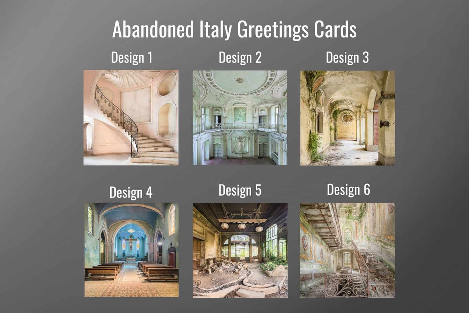 Greeting Cards - Abandoned Places (Lucky Dip, Set Of 6) - Obsidian ...