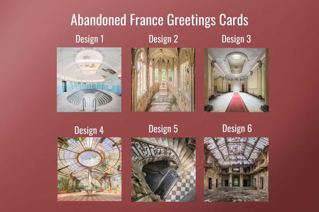 Greeting Cards - Abandoned France Series - Obsidian Urbex Photography ...