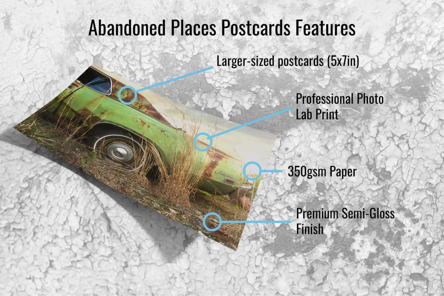 Postcards - Abandoned Places (Set Of 6) - Obsidian Urbex Photography ...