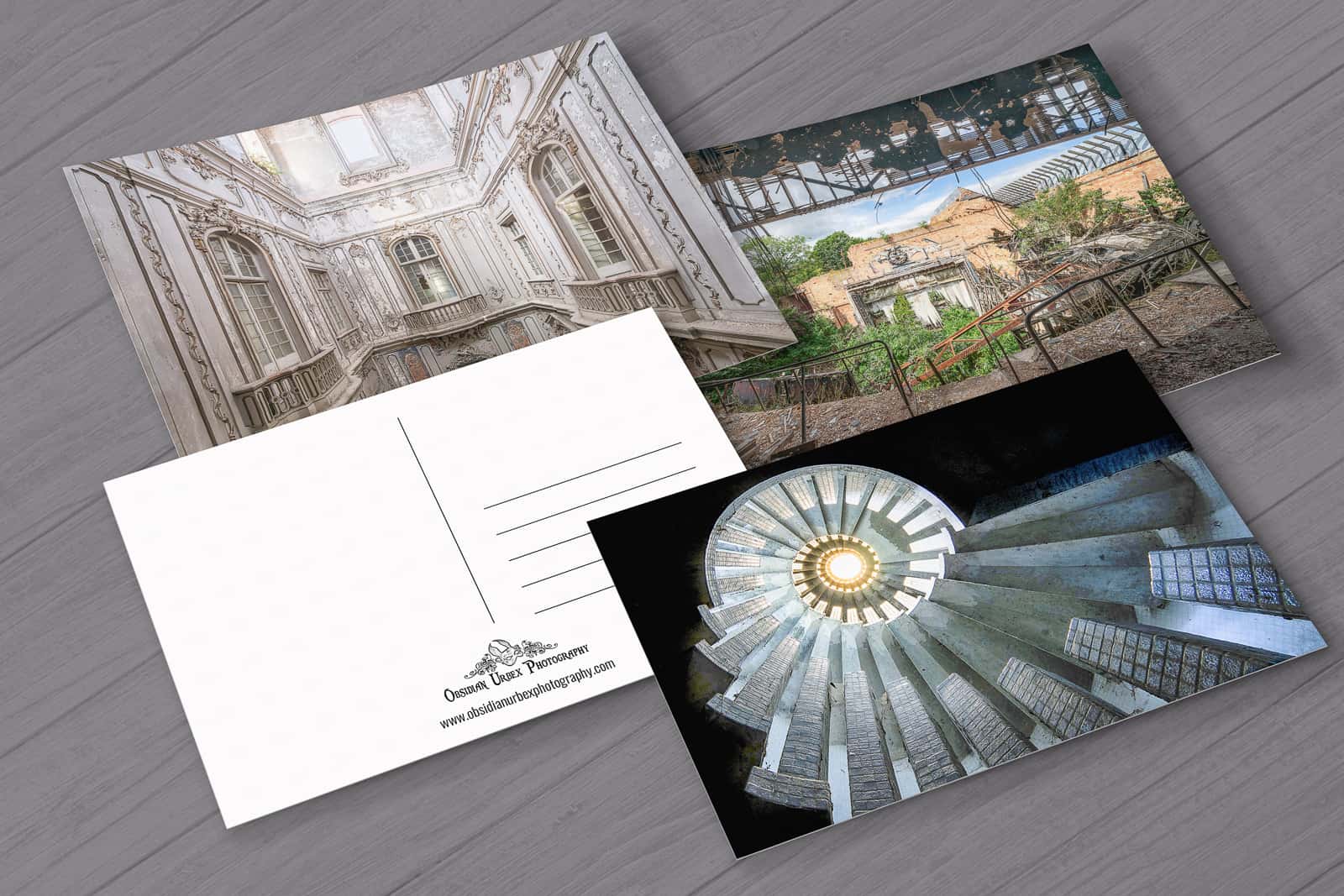 Postcards - Abandoned Places (Set Of 6) - Obsidian Urbex Photography ...